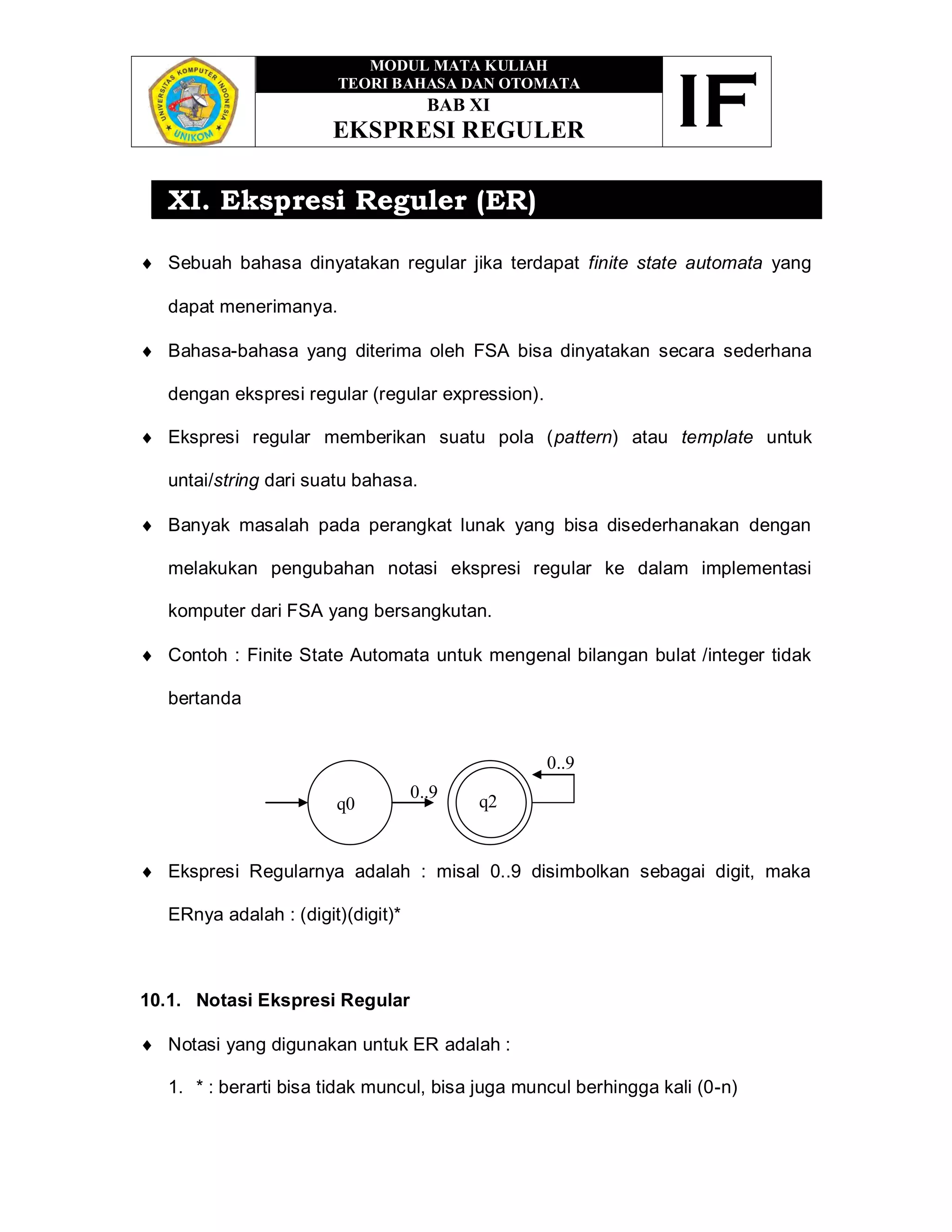 Ekspresi regular | PDF