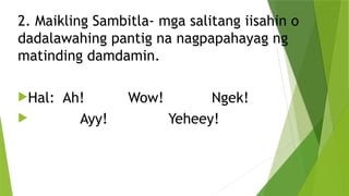ekspresyong pandamdamin.pptx para sa filipino 9 pangalawang markahan | PPTX