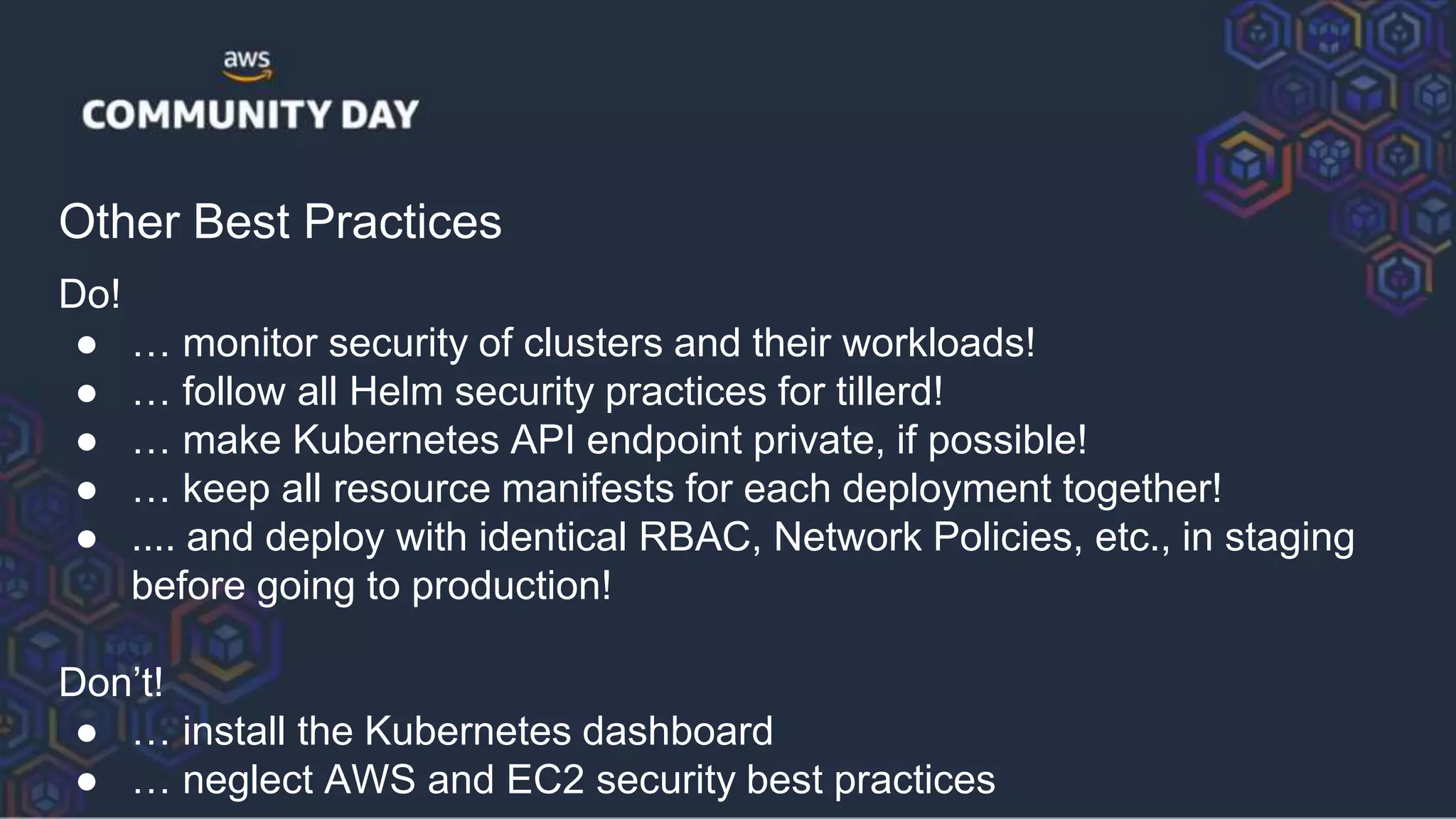 EKS security best practices | PPTX