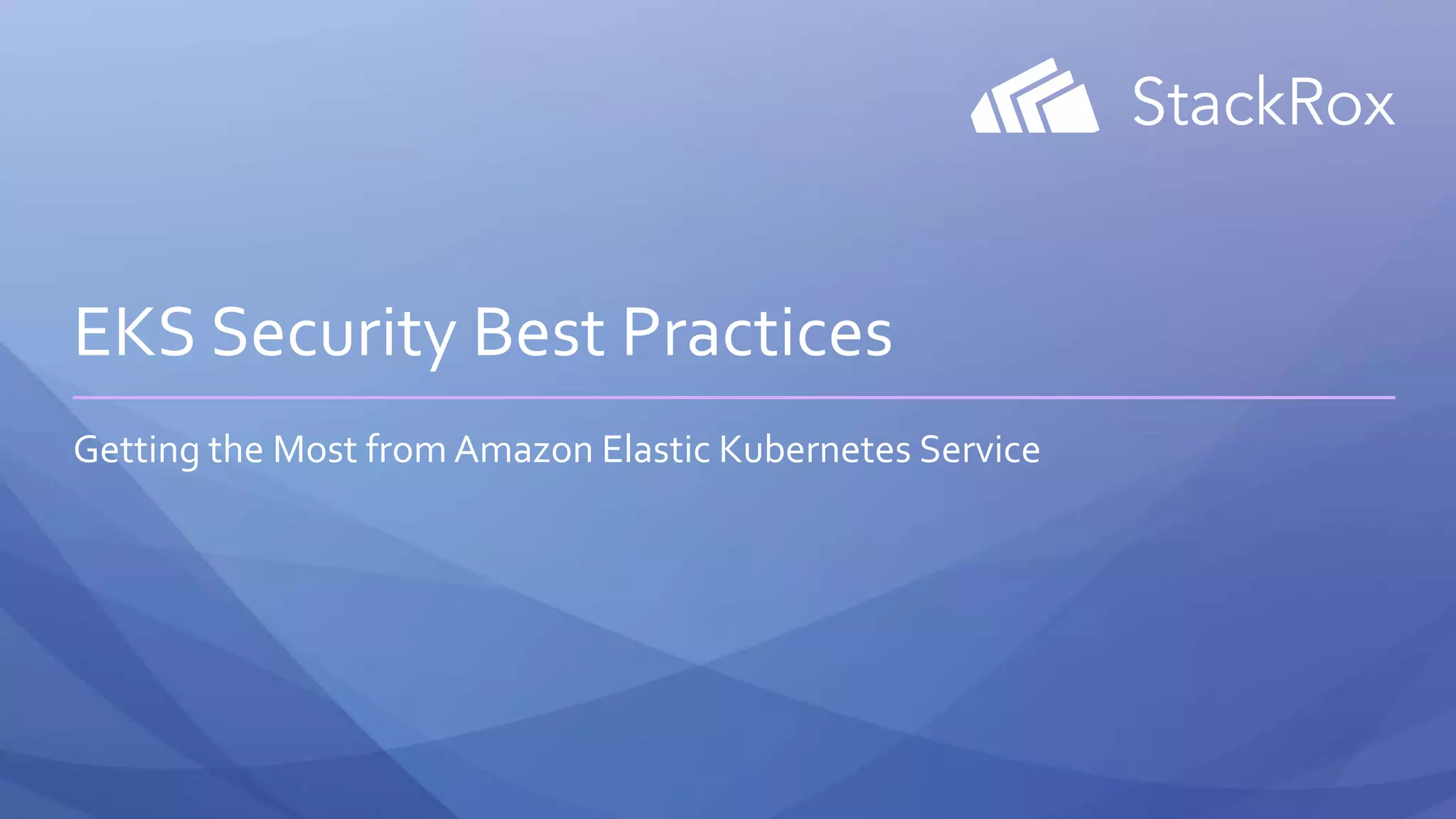 AWS EKS Security Best Practices | PPT