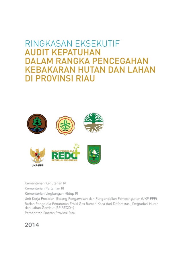 RINGKASAN EKSEKUTIF AUDIT KEPATUHAN DALAM RANGKA PENCEGAHAN KEBAKARAN HUTAN DAN LAHAN DI ...