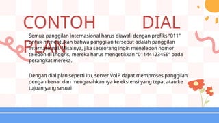 Materi Tentang Ekstensi dan Dial Plan Desi | PPTX