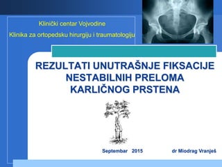 Prelomi karličnog prstena | PPT