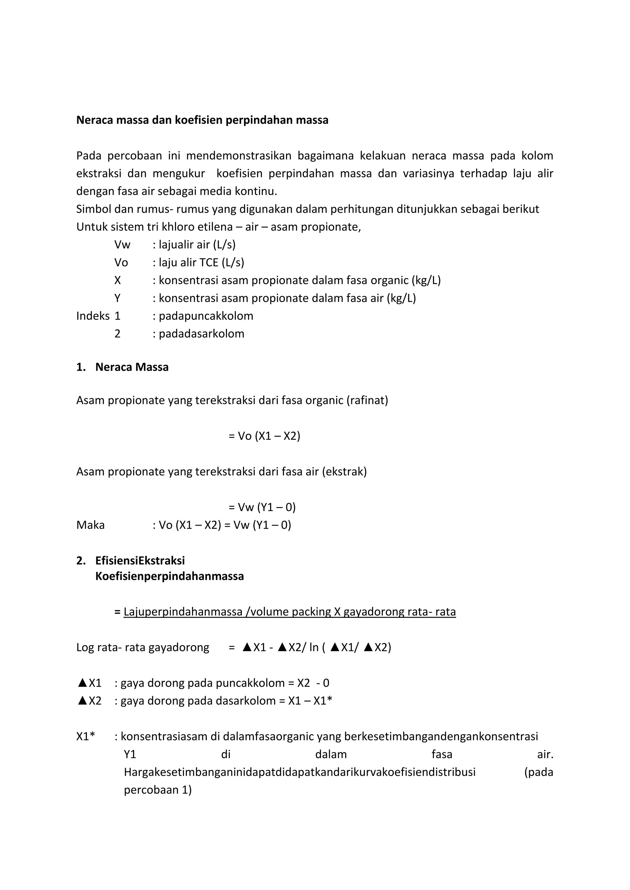 Ekstraksi cair cair | DOCX