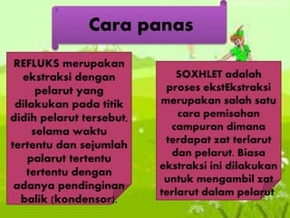 Ekstraksi kimia analitik | PPT