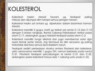 Ekstraksi lipida (kolesterol) | PPT