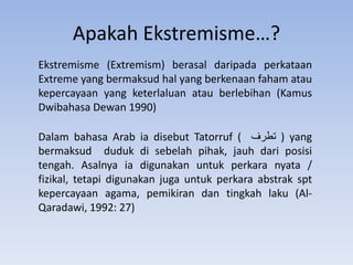 Ekstremisme Dalam Kalangan Muslim | PPTX