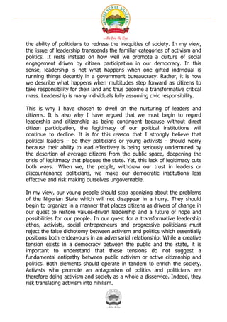 Reflections On Values And The Building Of A Successor Generation In ...