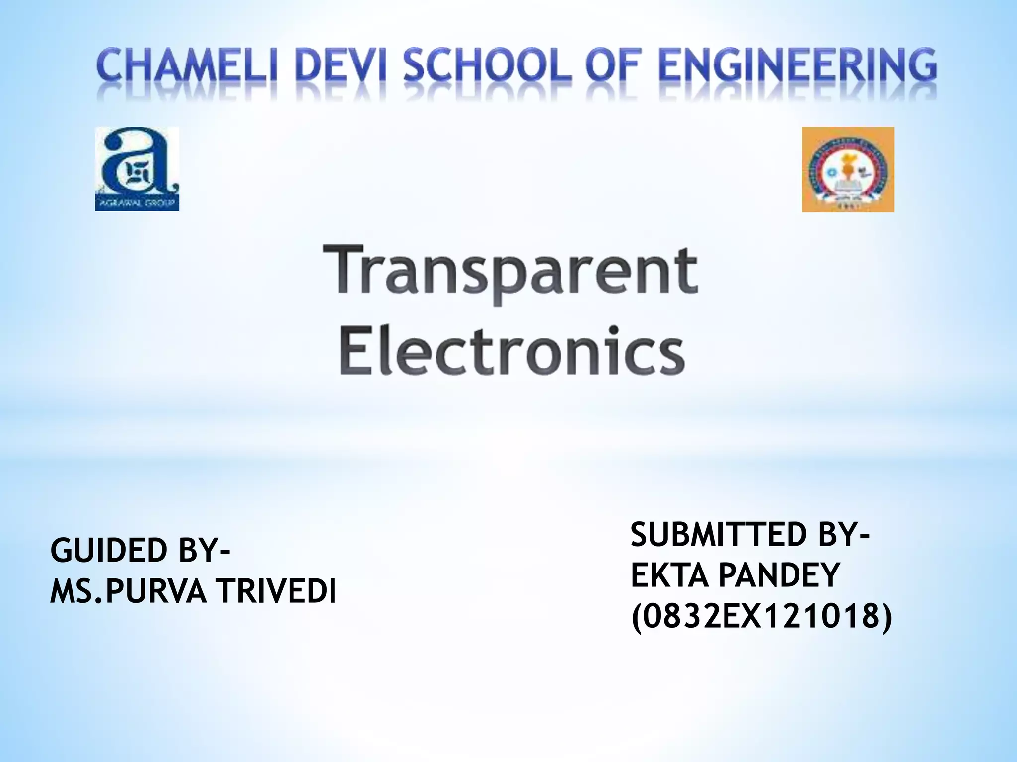Transparent Electronics Guide | PPT