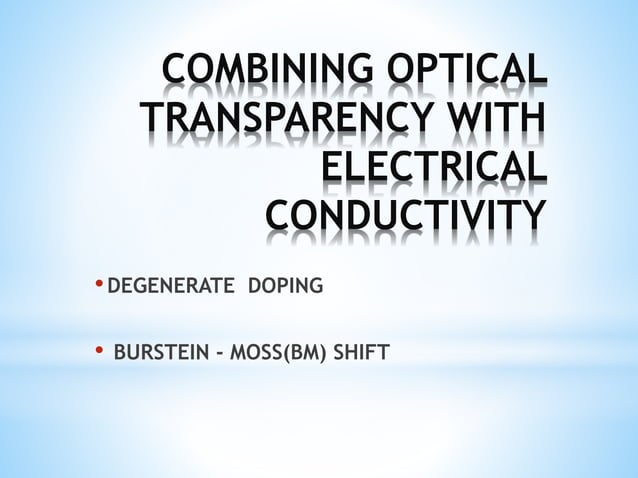 transparent electronics | PPT