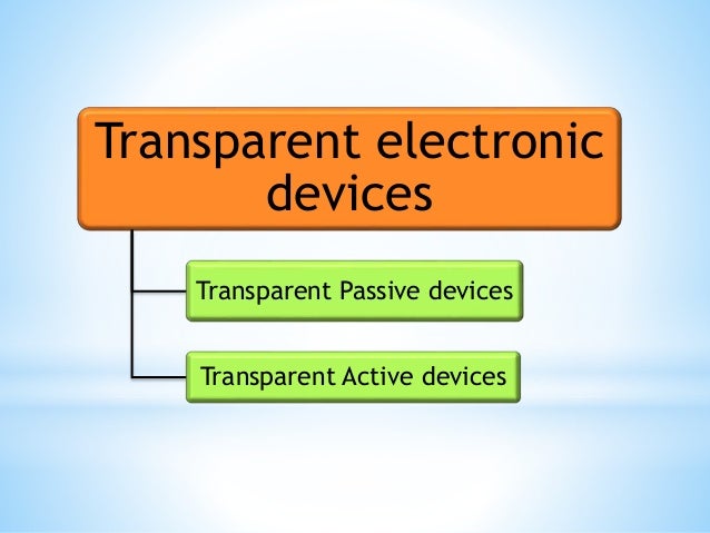 transparent electronics