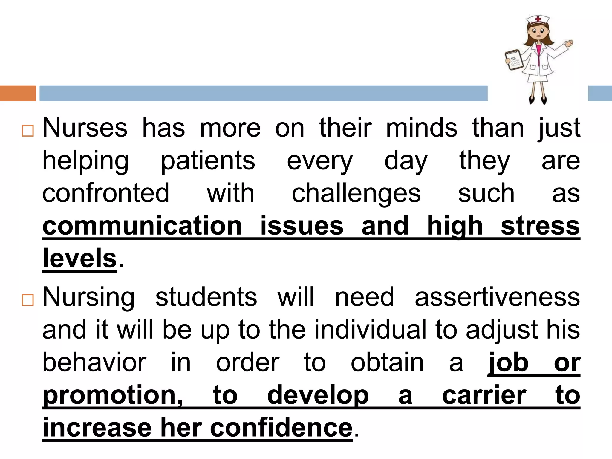 assertiveness in nursing | PPTX
