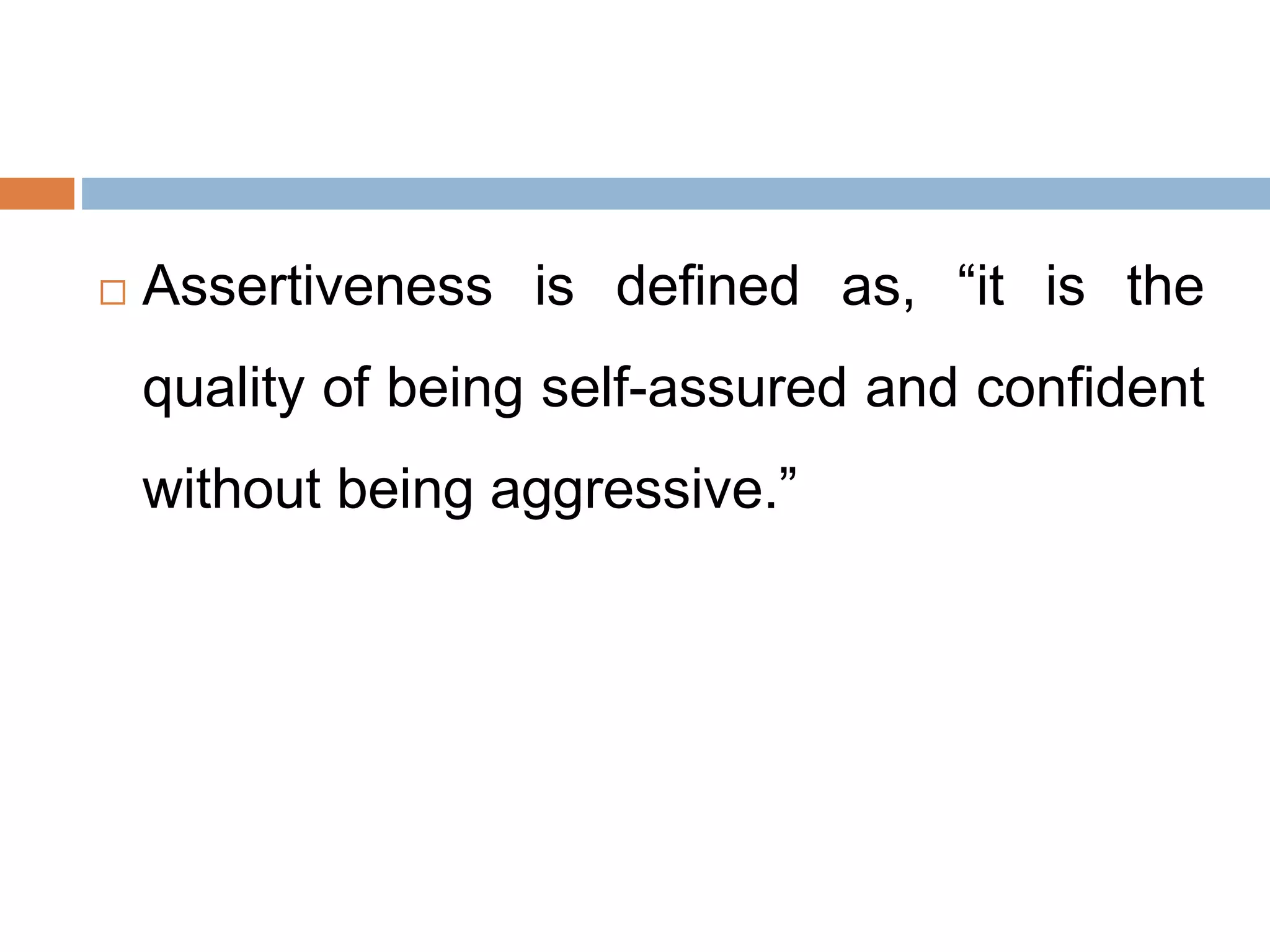 assertiveness in nursing | PPTX