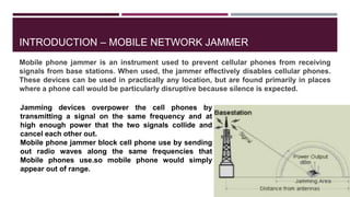 Mobile Jammerr | PPTX | Smartphones | Consumer Electronics