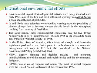 National and International Effort in Improving Environmental Quality | PPTX