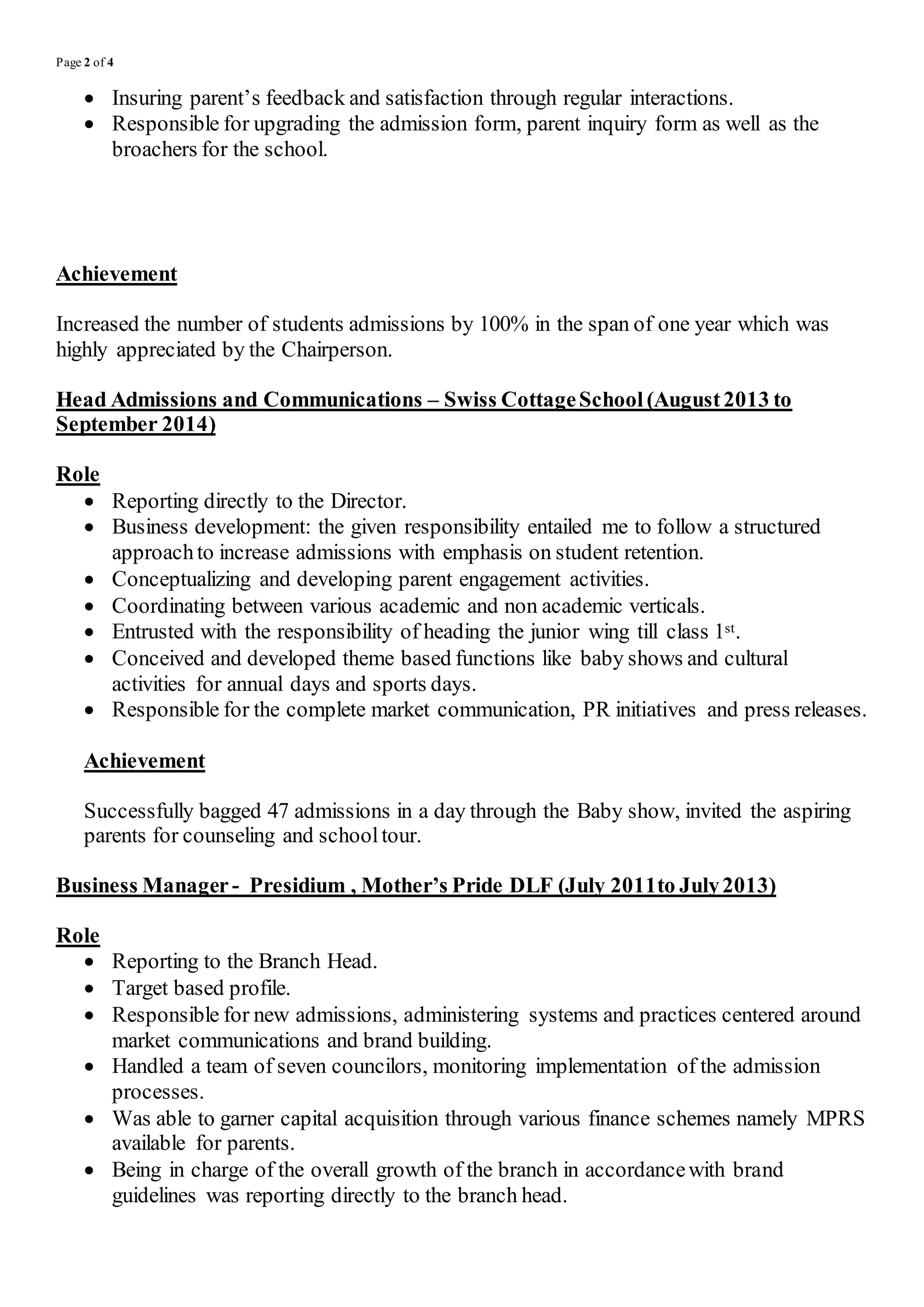 Ekta new resume | DOCX