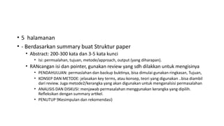 Ekonomi transportasi Tugas II paper format | PPTX
