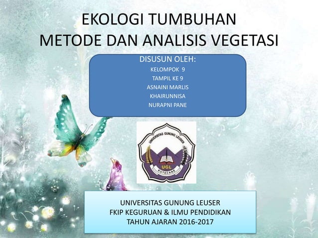 Ektum kel 9 metode analisis vegetasi | PPTX