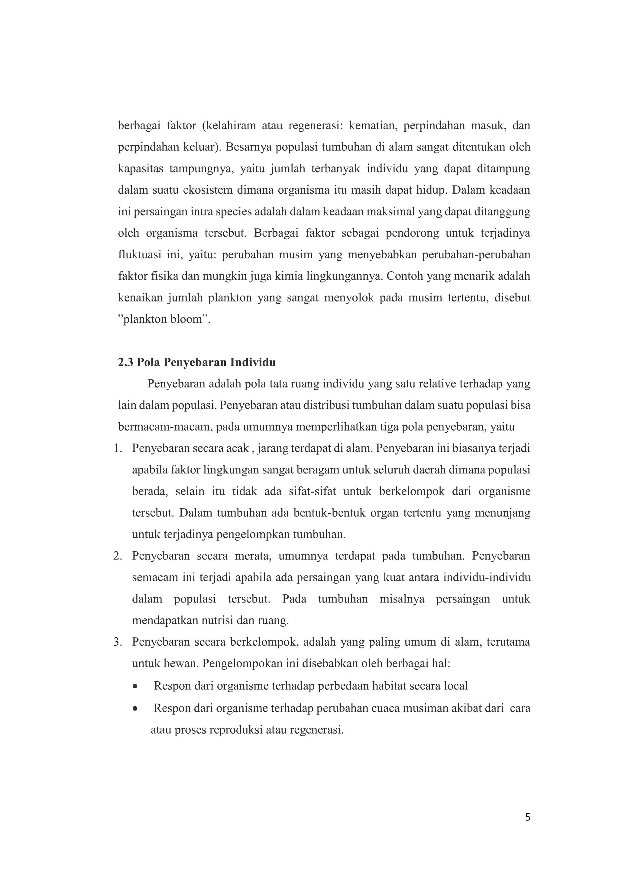 EKTUM Populasi Tumbuhan | PDF