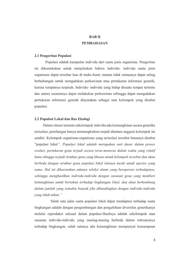 EKTUM Populasi Tumbuhan | PDF