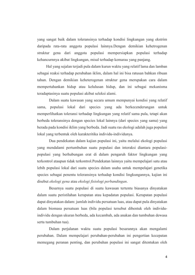 EKTUM Populasi Tumbuhan | PDF