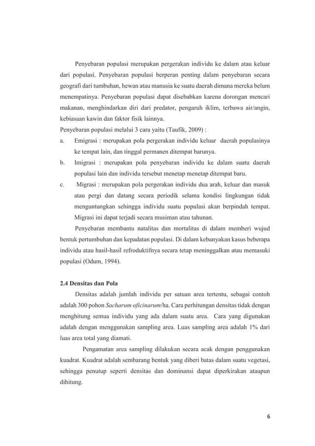 EKTUM Populasi Tumbuhan | PDF