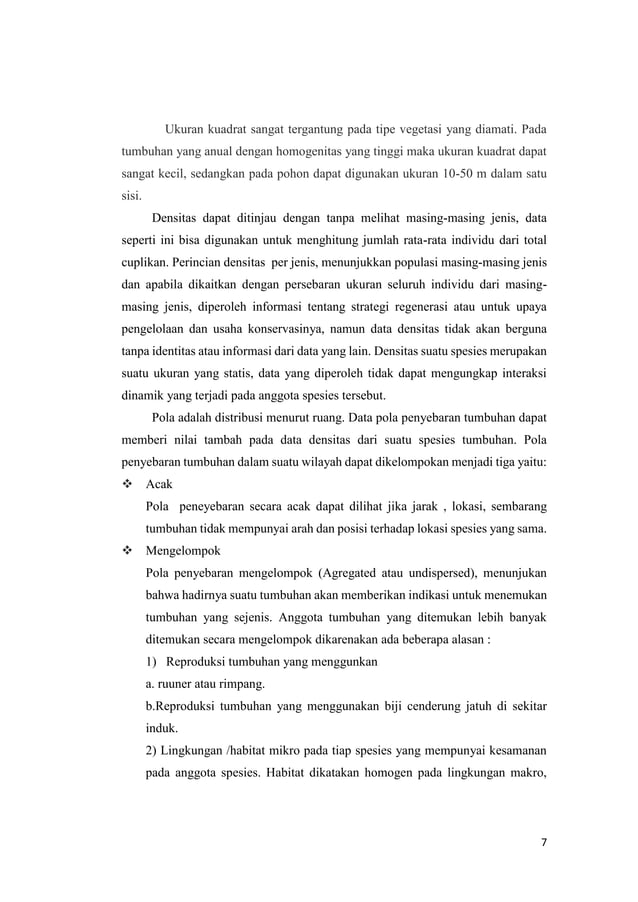 EKTUM Populasi Tumbuhan | PDF