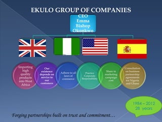 Ekulo Distribution is the Gateway to Africa | PPTX