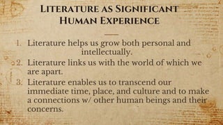 Teaching and assessment of Literature Assessment of literature studies ...