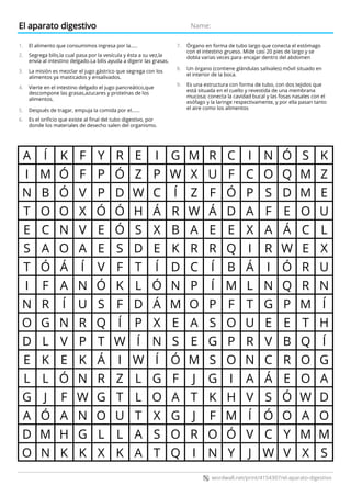 El aparato-digestivo-sopa-de-letras | PDF