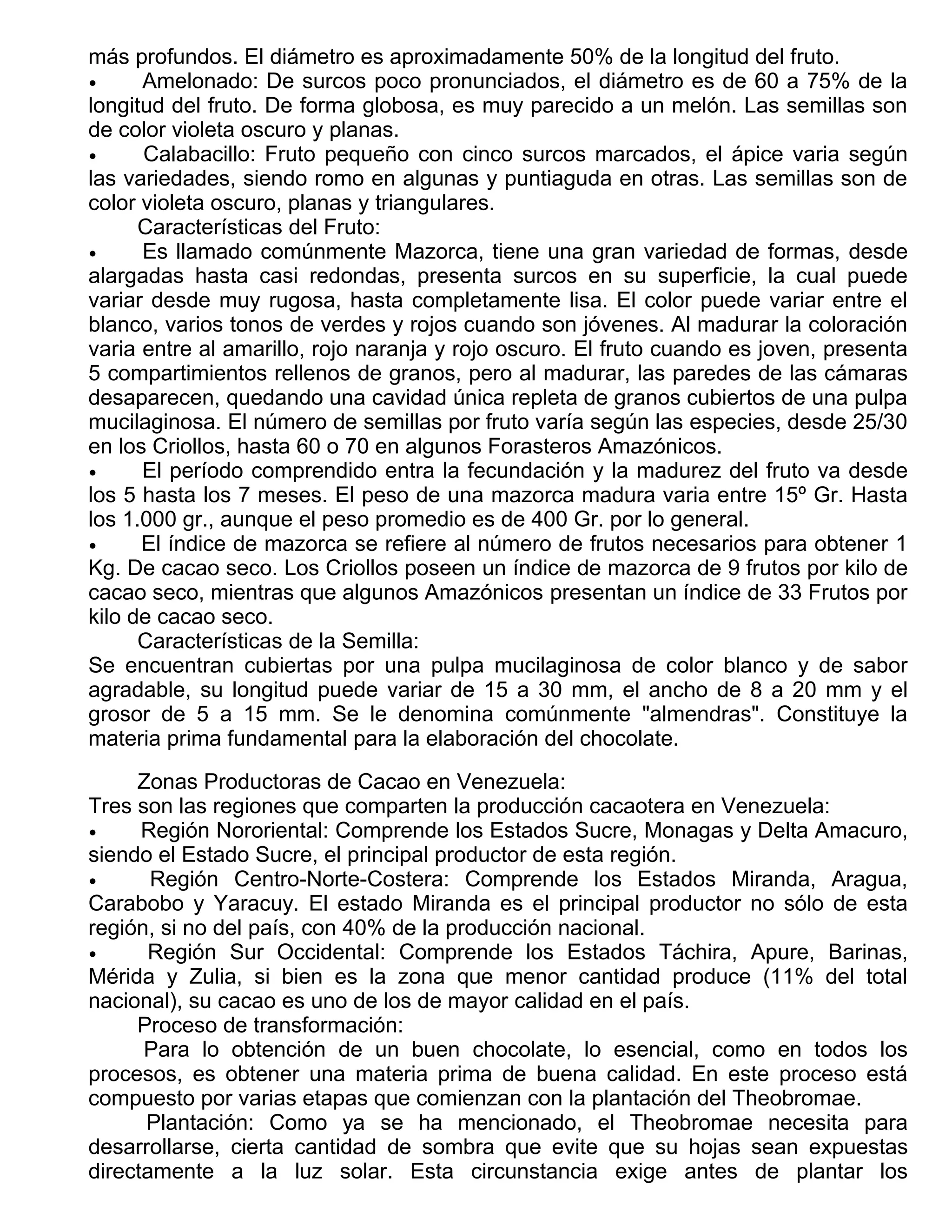 El Chocolate, Origen E Historia[1]. | PDF