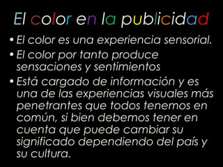 El color en publicidad | PPT