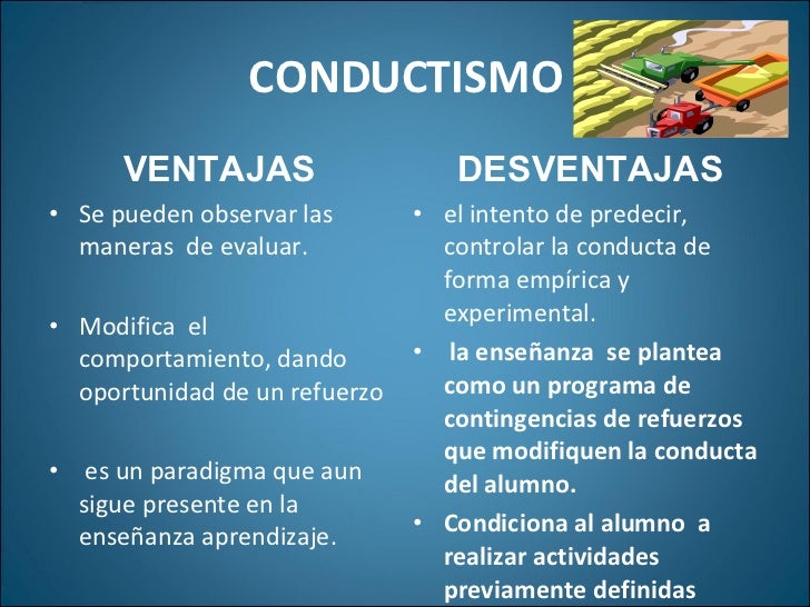 TEORÍA DE LA EDUCACIÓN: EL CONDUCTISMO - NEOCONDUCTISMO