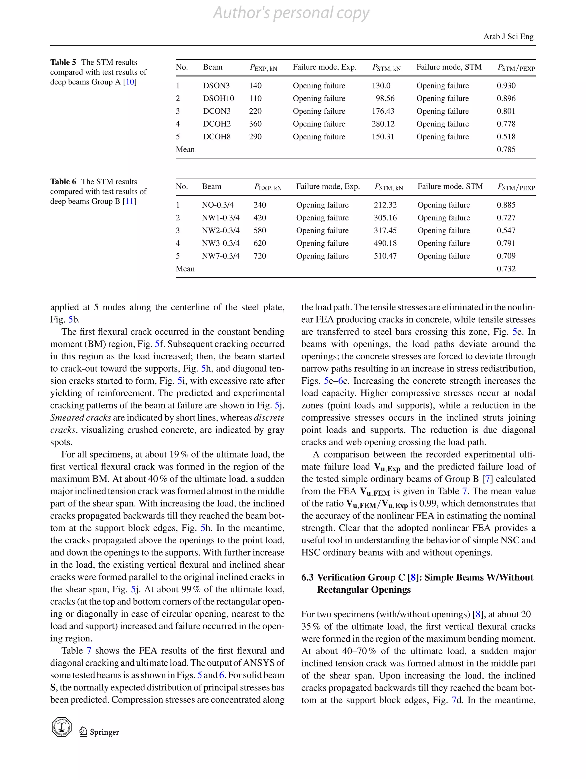 Behavior of RC Shallow and Deep Beams with Openings Via the Strut-and ...