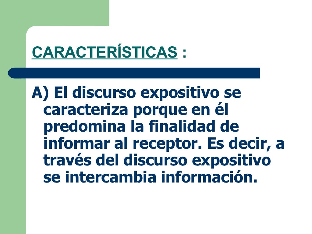 El Discurso Expositivo