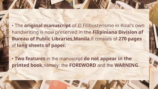 El- Filibusterismo of Jose rizalllllpptx | PPTX