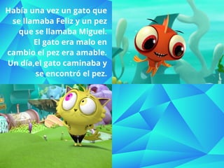 El gato y el pez - cuento ilustrado color | PPT