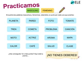 El-género en el lenguaje español. Reglas | PPT | Descarga Gratuita