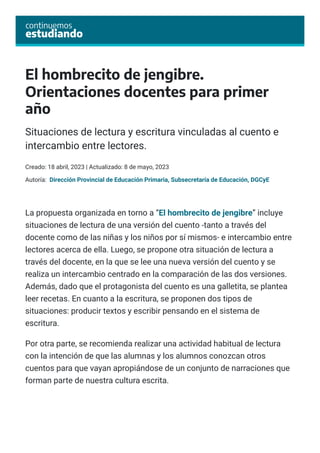 Imágenes De Secuenciación De La Historia Del Hombre De Pan De Jengibre