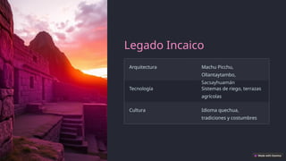 El-Imperio-Incaico resumen para escuela... | PPTX