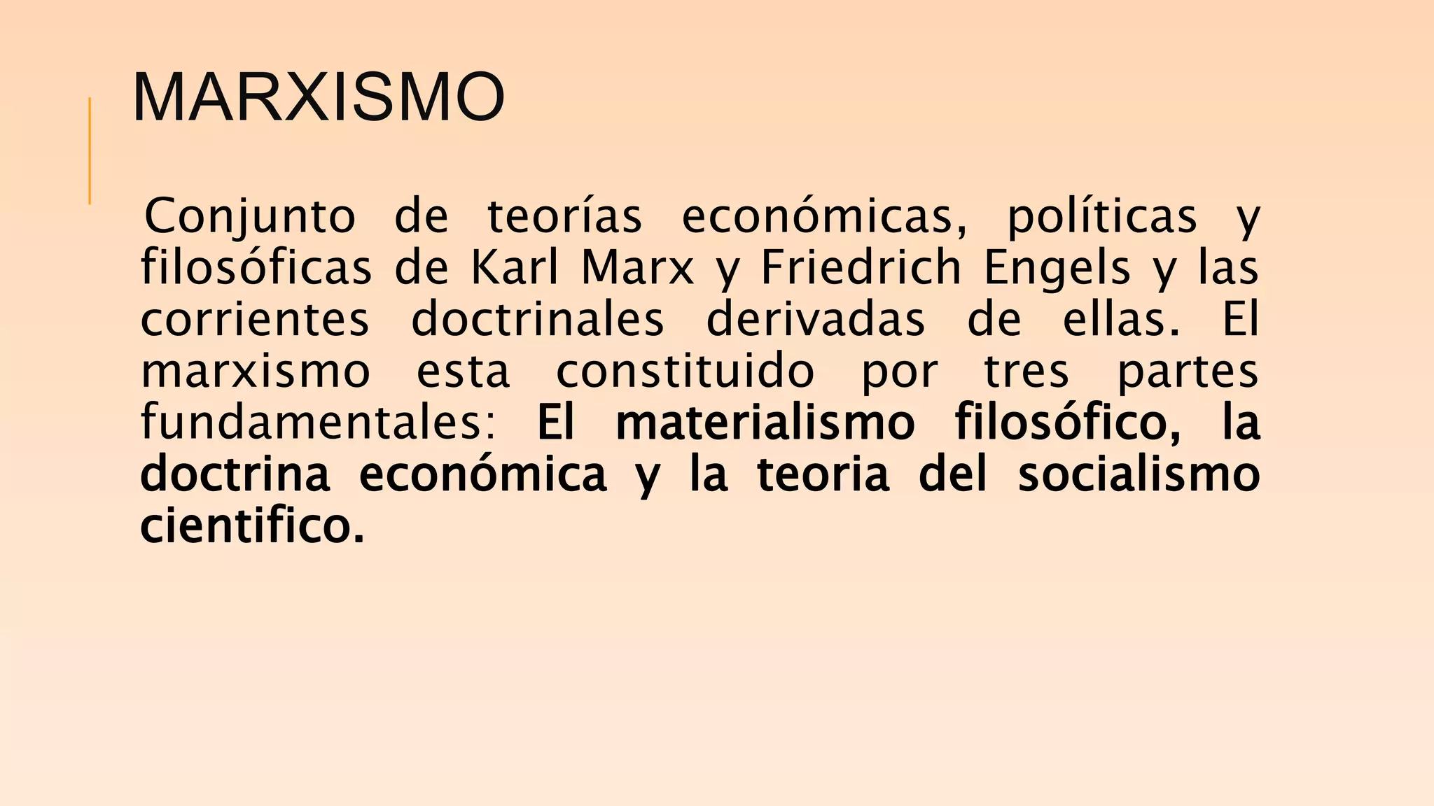 El marxismo | PPTX