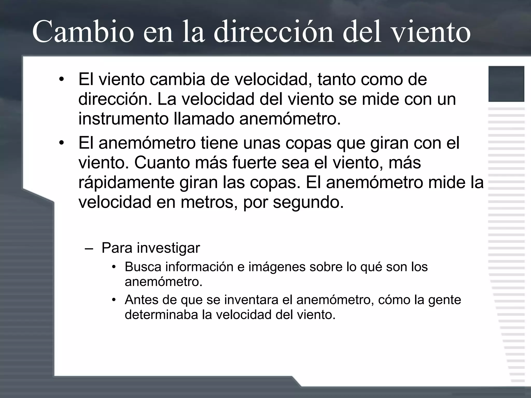 El Movimiento del Aire | PPT