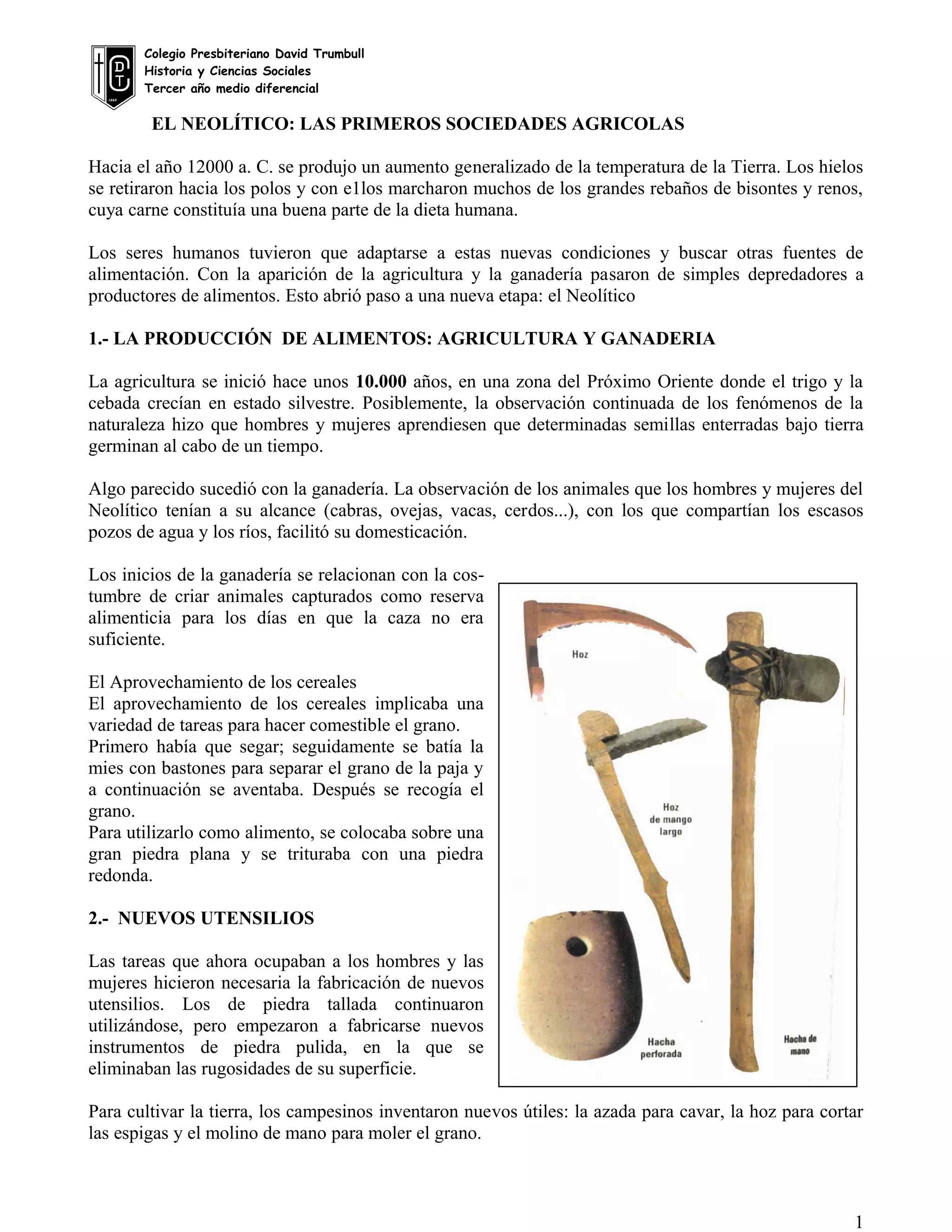El neolitico | DOC