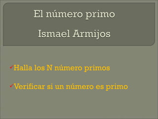 El Numero Primo | PPT