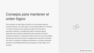 El-Orden-Logico-al-Escribir. un texto pptx | PPTX