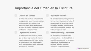 El-Orden-Logico-al-Escribir. un texto pptx | PPTX