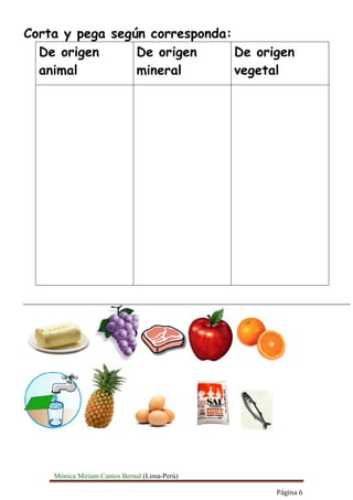 El origen-de-los-alimentos | PDF