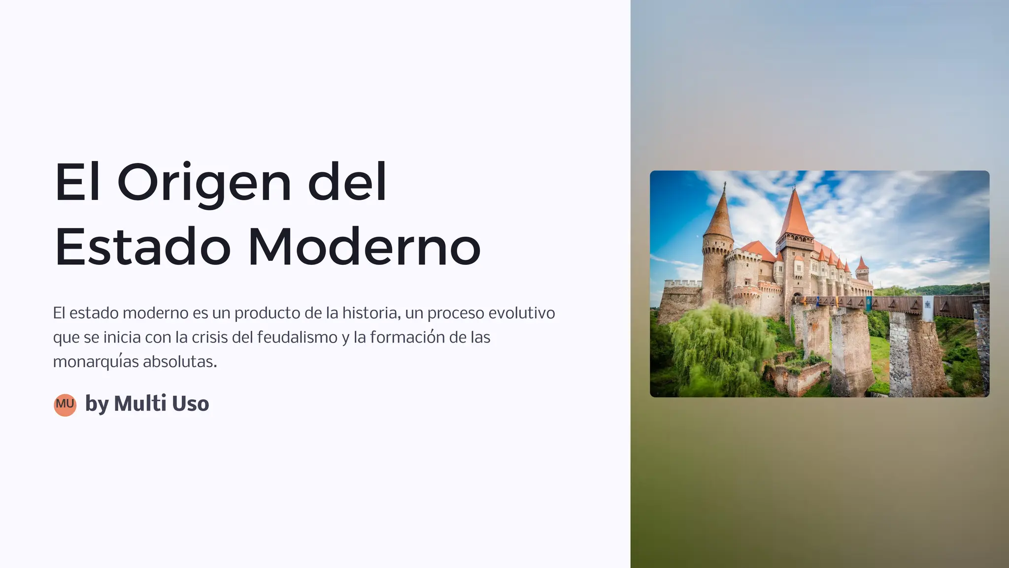 El Origen del Estado Moderno. principales caracteristicas | PPT