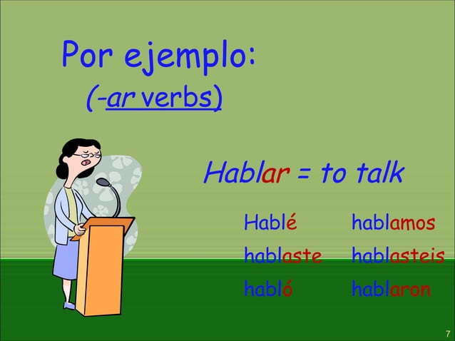 El Pretérito In Spanish | PPT