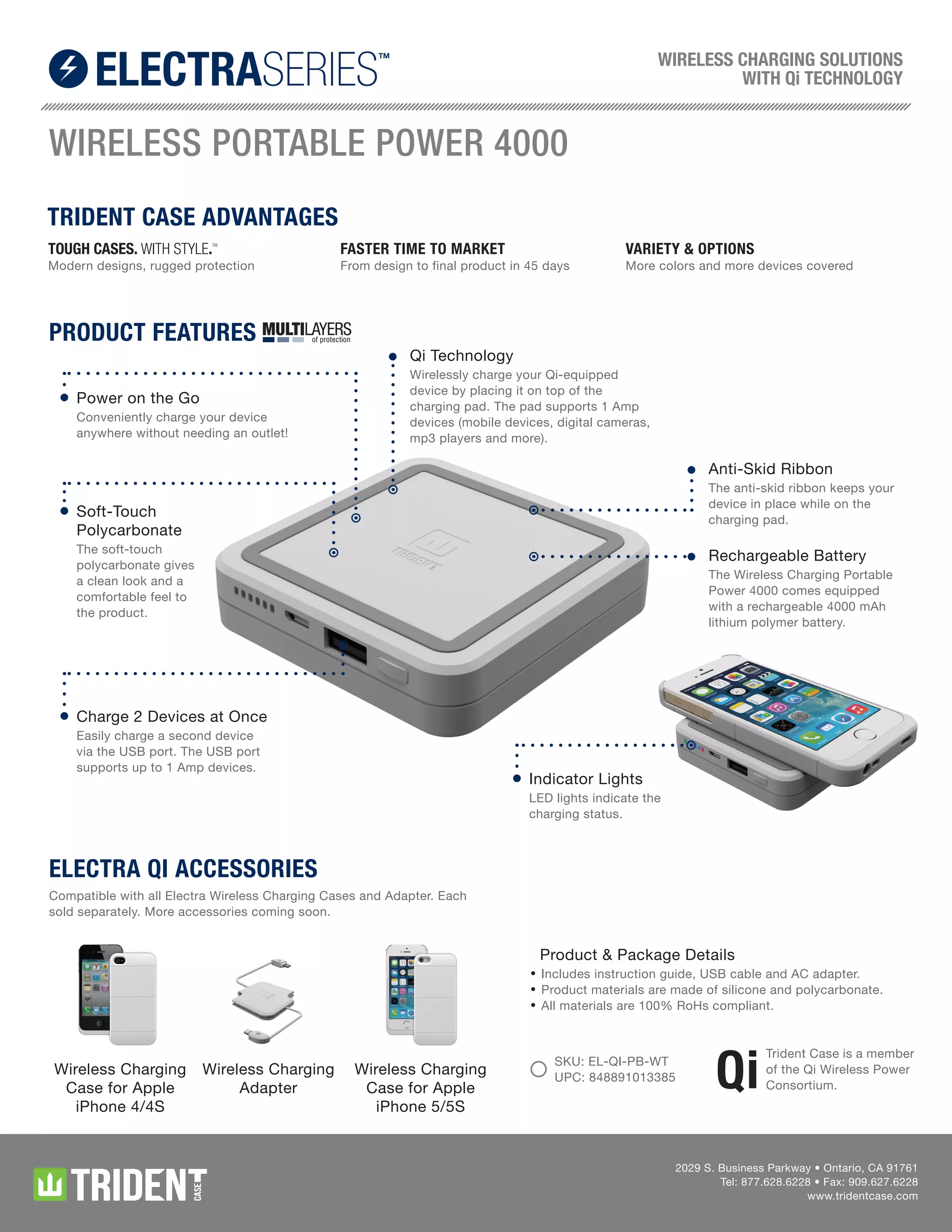 Electra Qi Portable Power 4000 | PDF